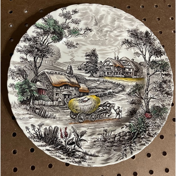 Accents | Vtg Yorkshire Staffordshire England Ironstone Dinner Plate ...
